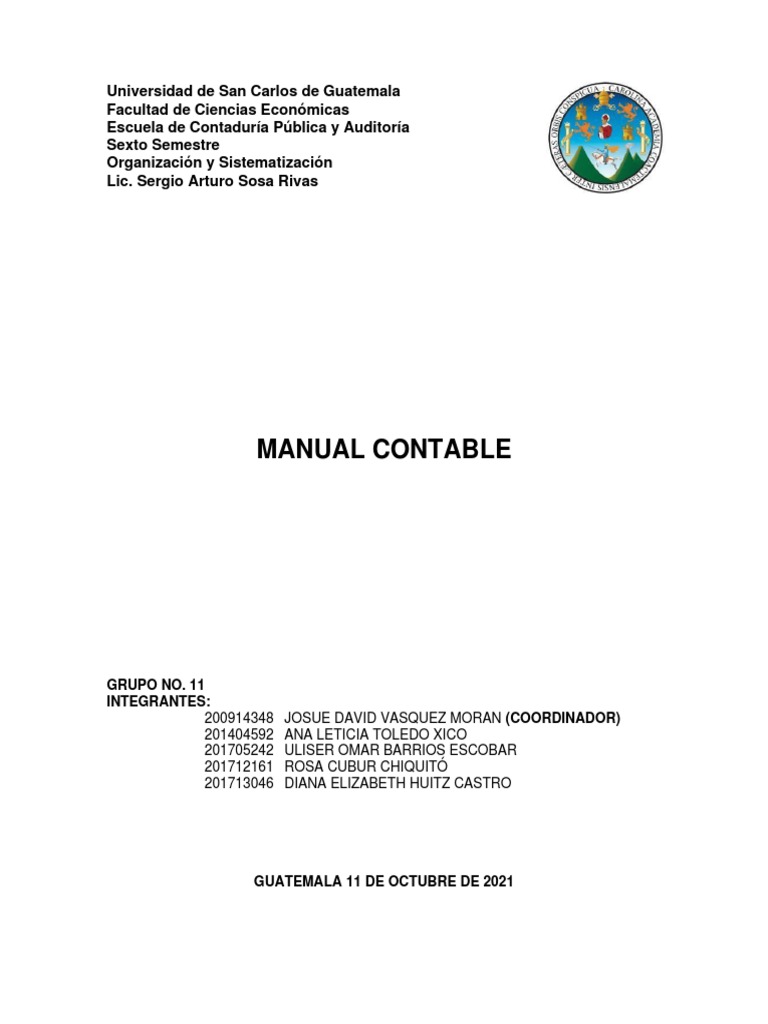 Manual Contable | PDF | Contabilidad | Bancos