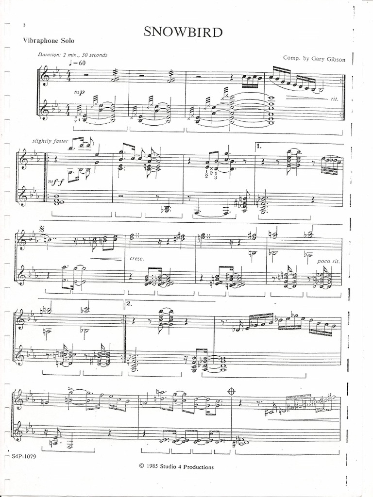 Gary Gibson Snowbird | PDF
