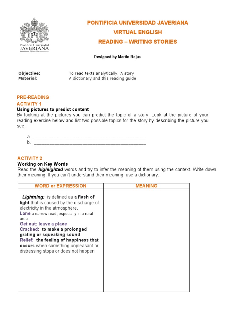 Guide Reading and Writing | PDF | Verb