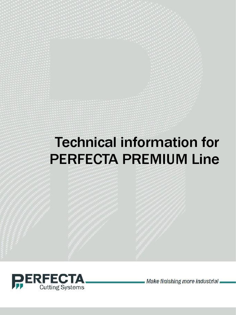 Technical Information For PERFECTA PREMIUM Line | PDF | Switch | Valve