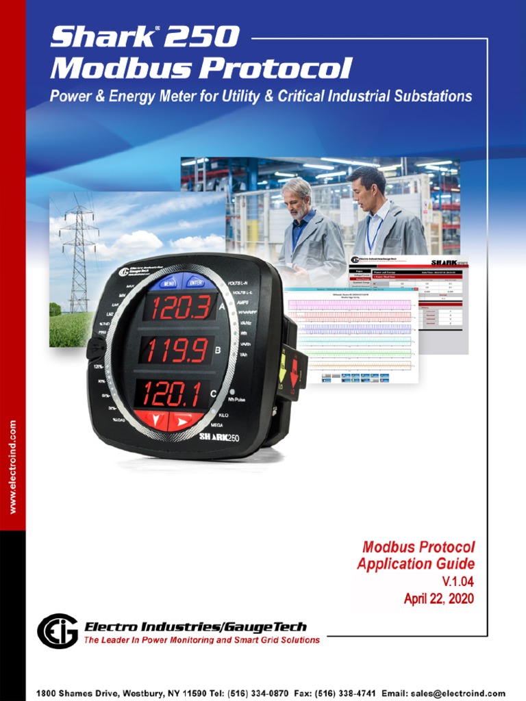 Shark 250 Meter Modbus Manual E169711 | PDF | Scada | Smart Grid
