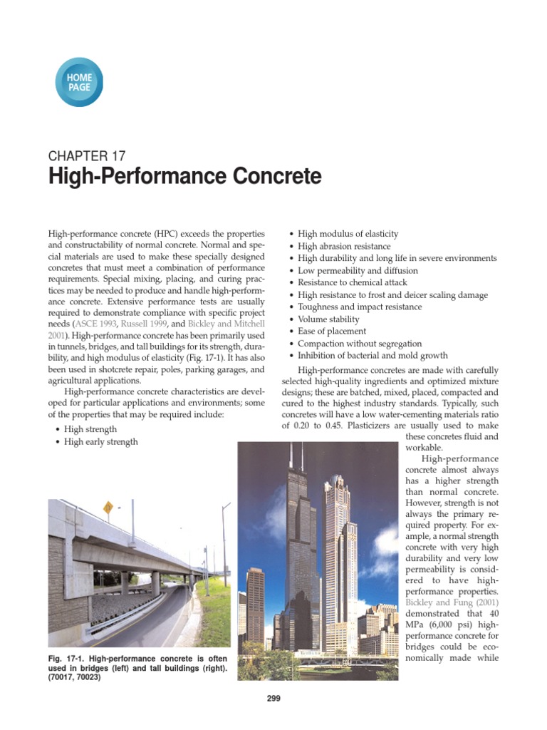 High-Performance Concrete Overview | PDF | Concrete | Cement
