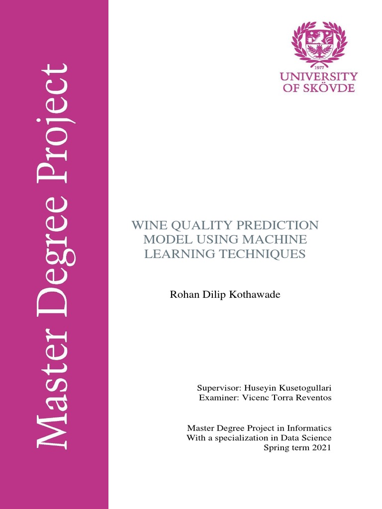 Wine Quality Classification | PDF | Machine Learning | Artificial ...