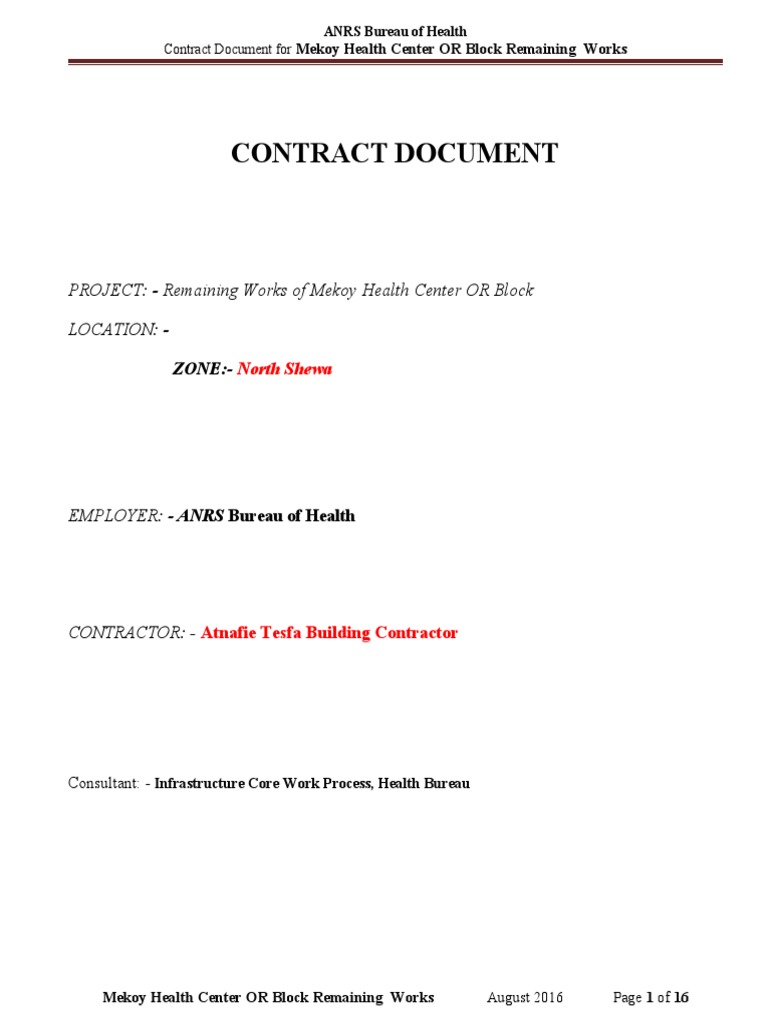 Contract in English | PDF | Specification (Technical Standard) | Payments