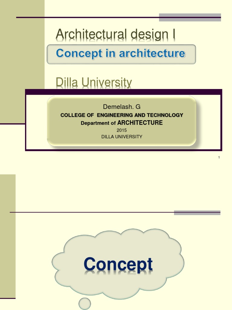 Architectural Design Concept Lec | PDF | Analogy | Concept