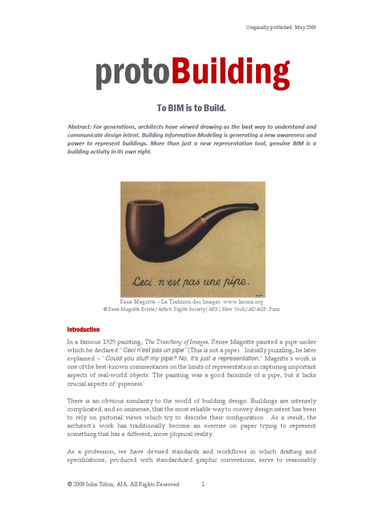 Proto Building To BIM Is To Build | PDF | Building Information Modeling ...
