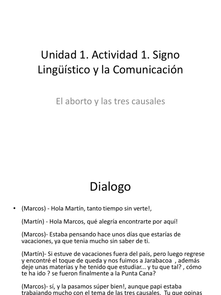 Unidad 1 Actividad 1 Signo Linguistico y La Comunicacion Tavarez ...