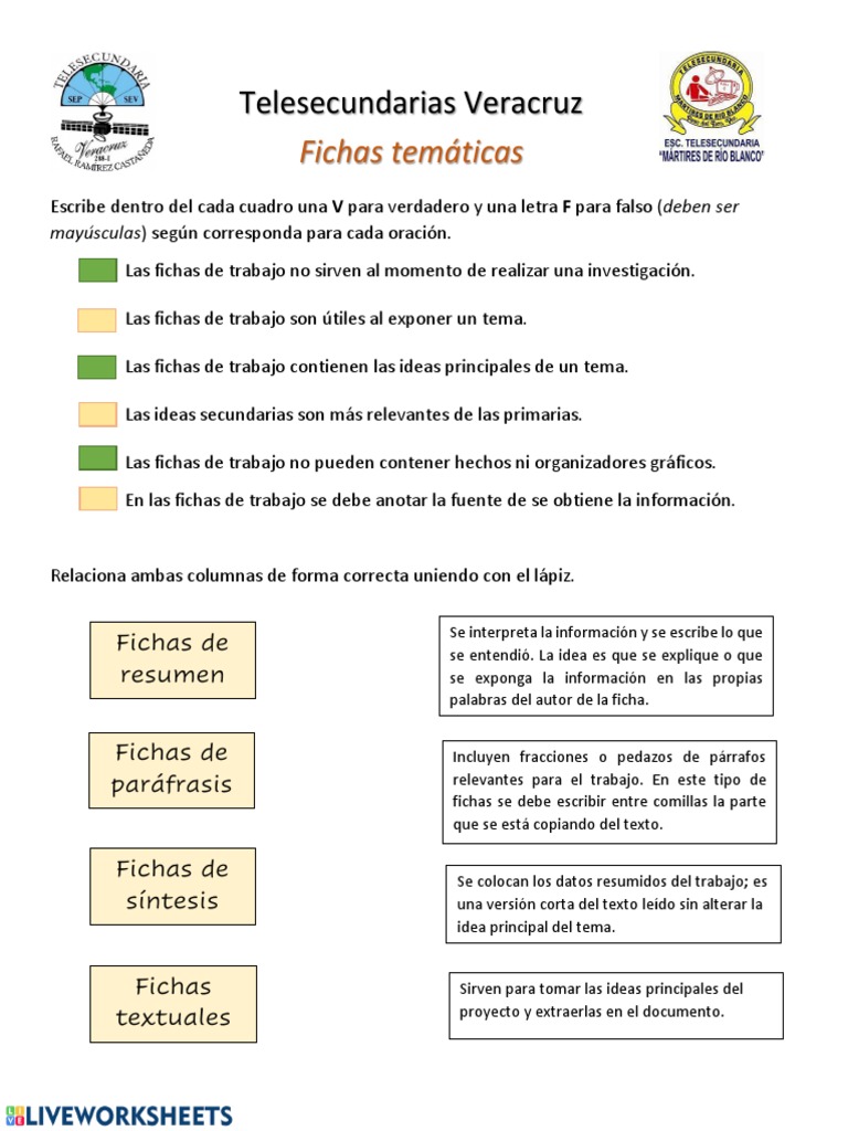 Fichas Temáticas | PDF