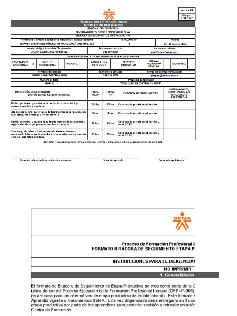 Bitacora Junio 1 | PDF | Auditoría | Business