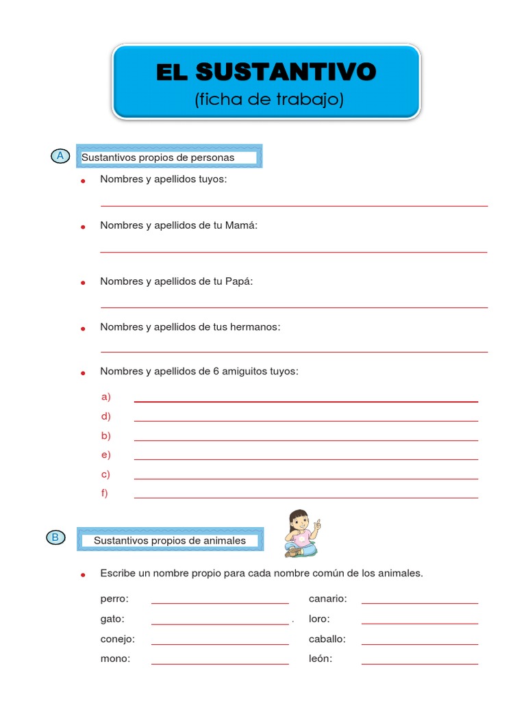 Sustantivos Propios y Comunes en Español | PDF | Artes del Lenguaje y ...