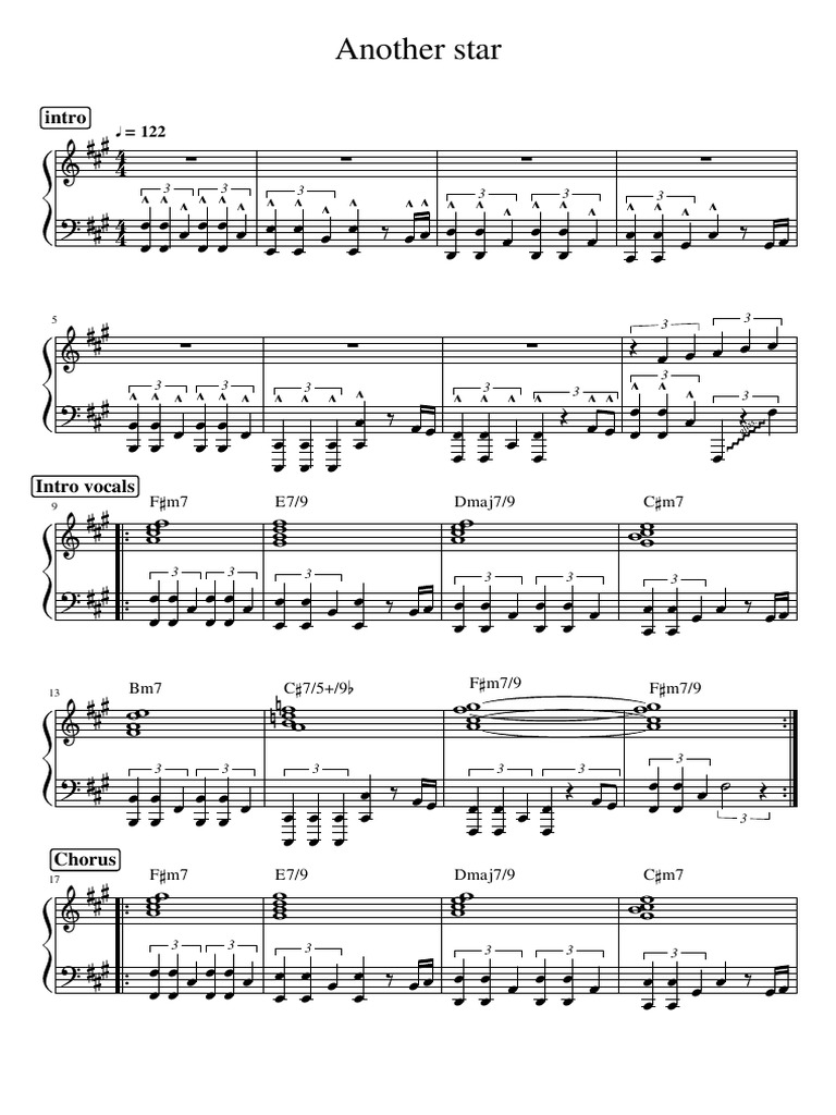 Another Star: Chords and Lyrics | PDF