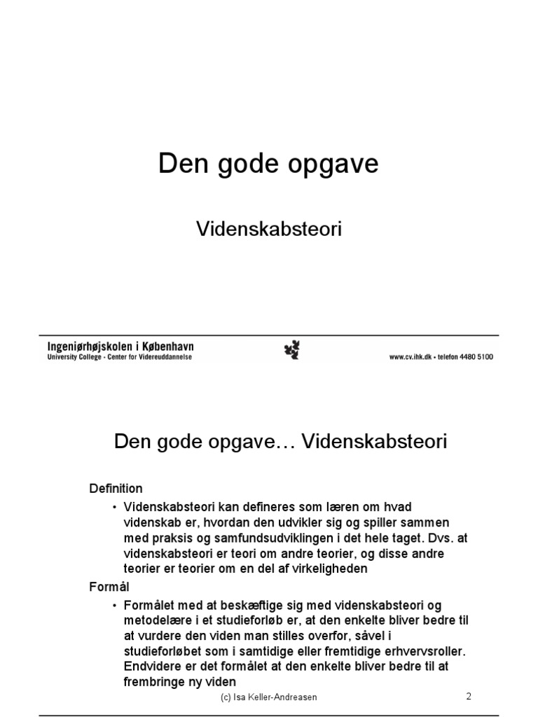 Den Gode Opgave
