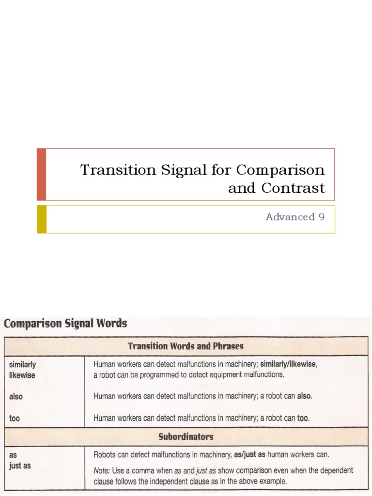 Transition Signal Comparison and Contrast | PDF | Computers