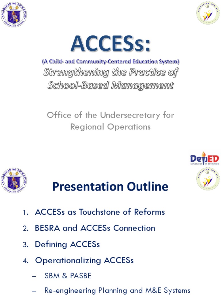 ACCESs Framework for Education Reform | PDF | Governance | Learning