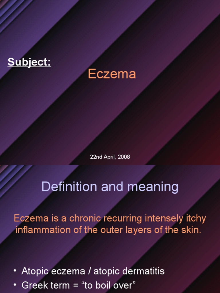 Eczema | PDF | Dermatitis | Medical Specialties