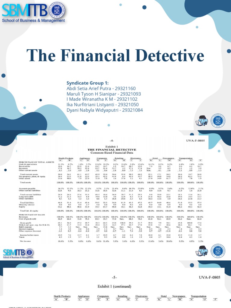Syndicate 1 - Financial Detective | PDF | Retail | Market (Economics)