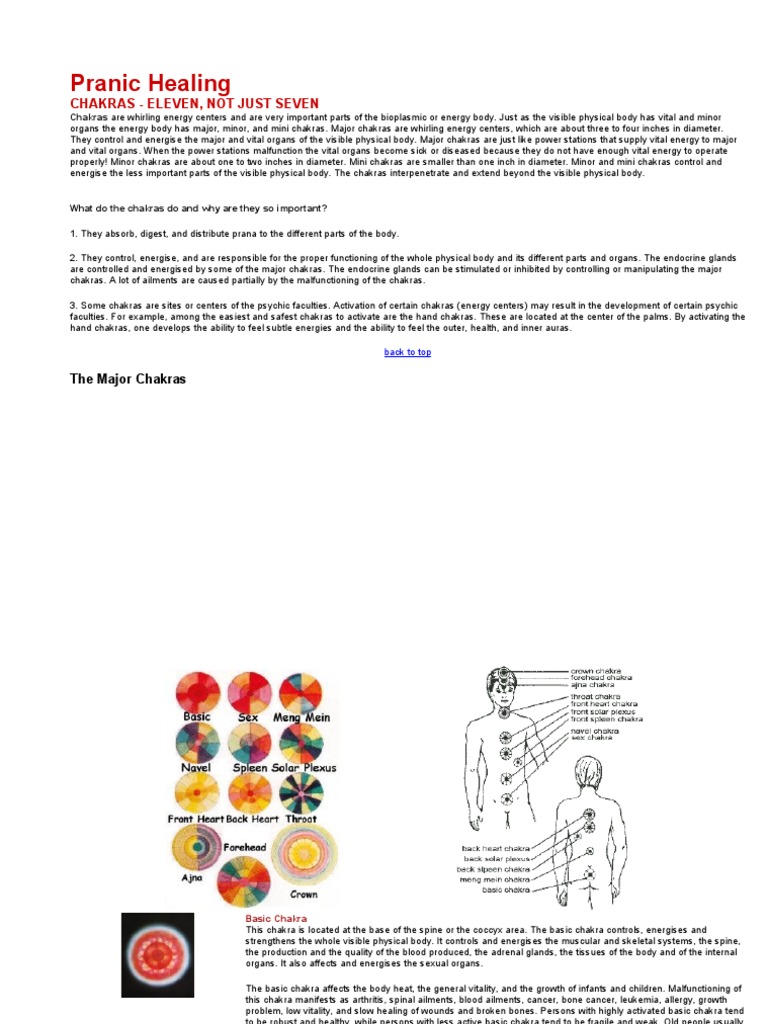 Pranic Healing | PDF | Chakra | Prana