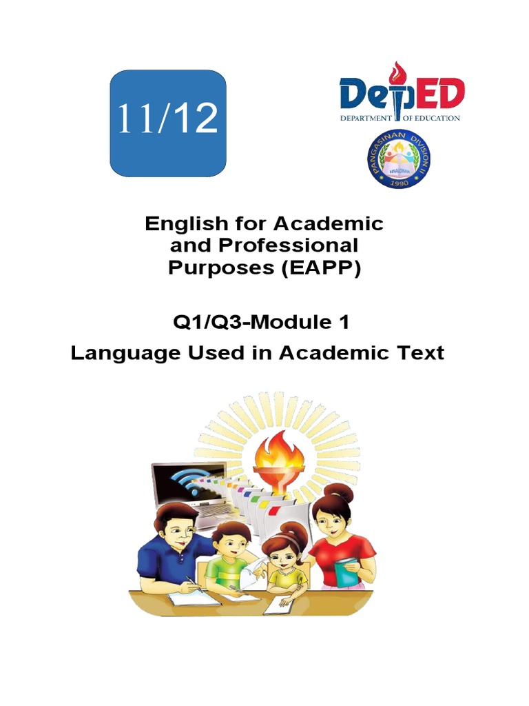 English For Academic and Professional Purposes (EAPP) Q1/Q3-Module 1 ...