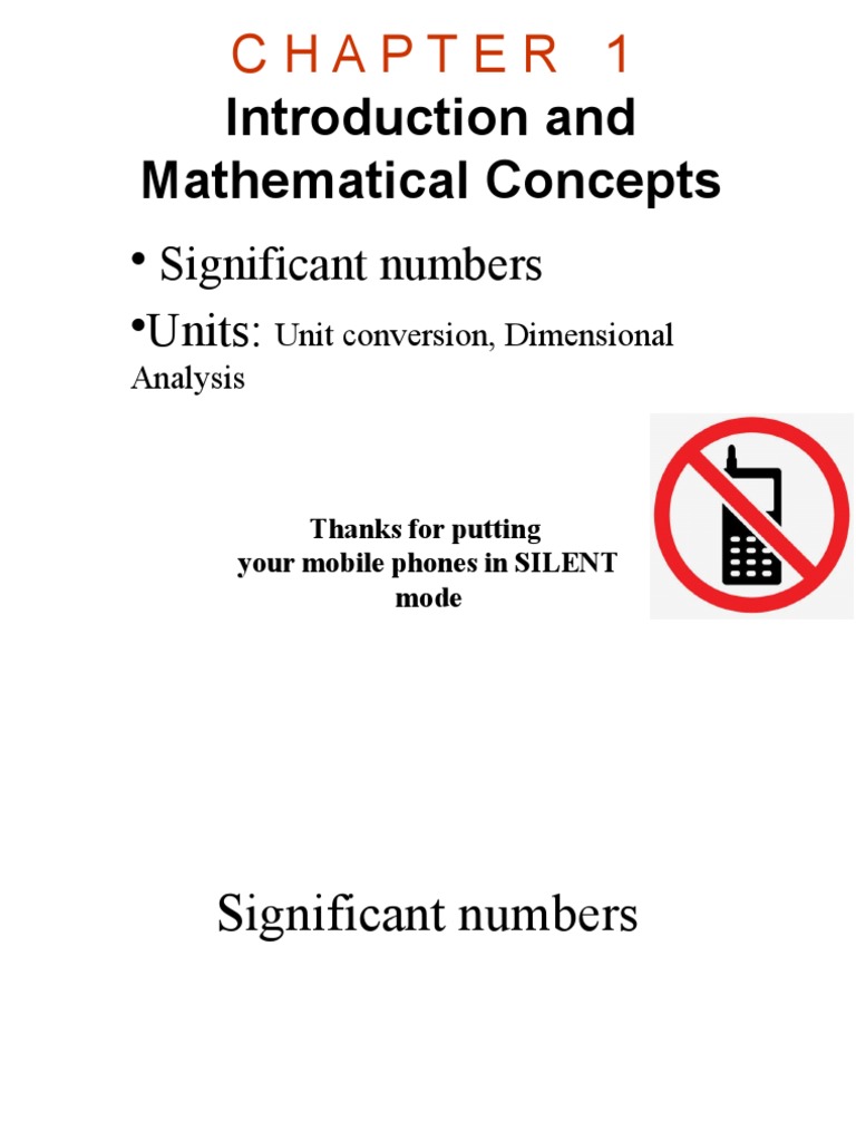 Lecture 2 - Units, Measurements and Significant Numbers | PDF | Numbers ...