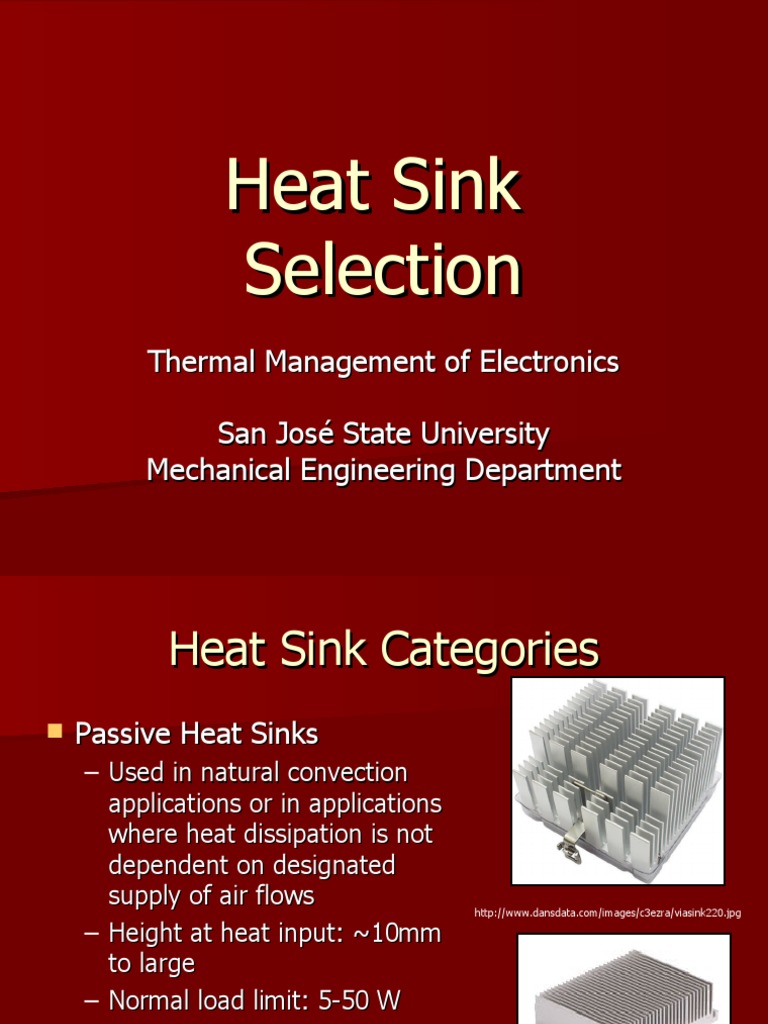 An Overview of Heat Sink Categories, Types, Geometries, Materials ...
