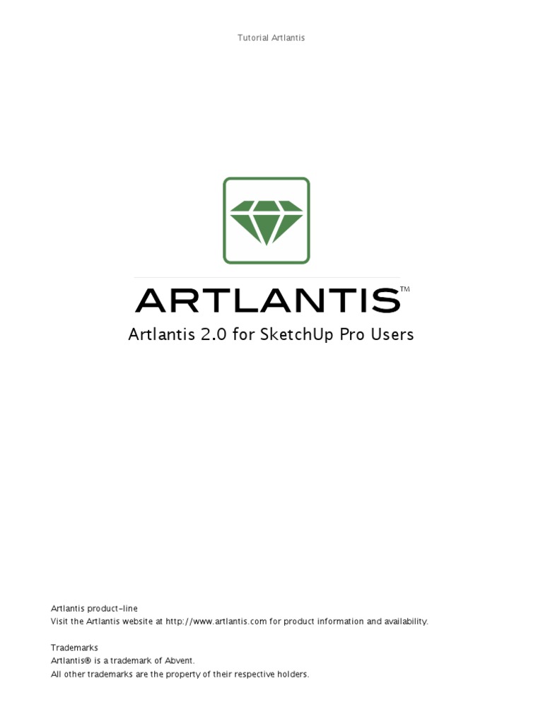 Tutorial Sketchup Artlantis | PDF | Sketch Up | Texture Mapping