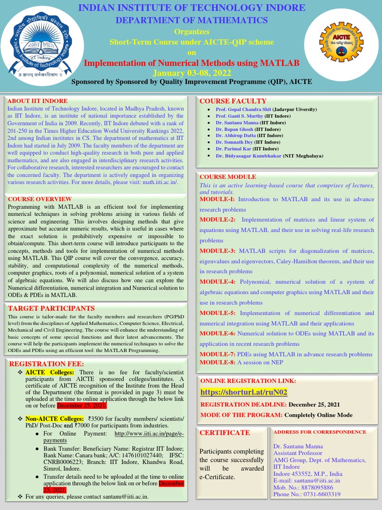 Implementation of Numerical Methods Using MATLAB | PDF | Numerical Analysis | Partial ...