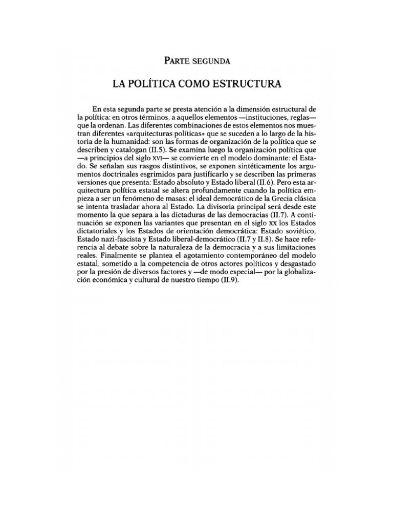 7 - Joseph Valles La Politica Como Estructrura La Politica Antes Del ...