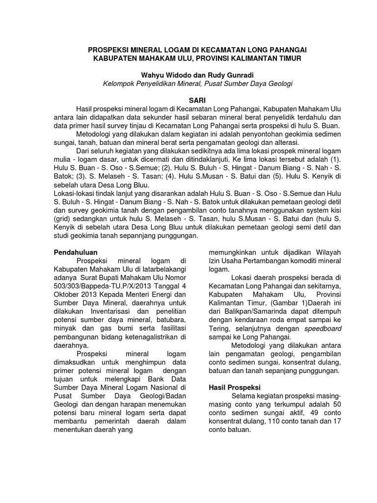 Proseding Long Pahangai - Wahyu Widodo | PDF