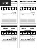 Paranoia 2nd Edition Character Sheet | PDF