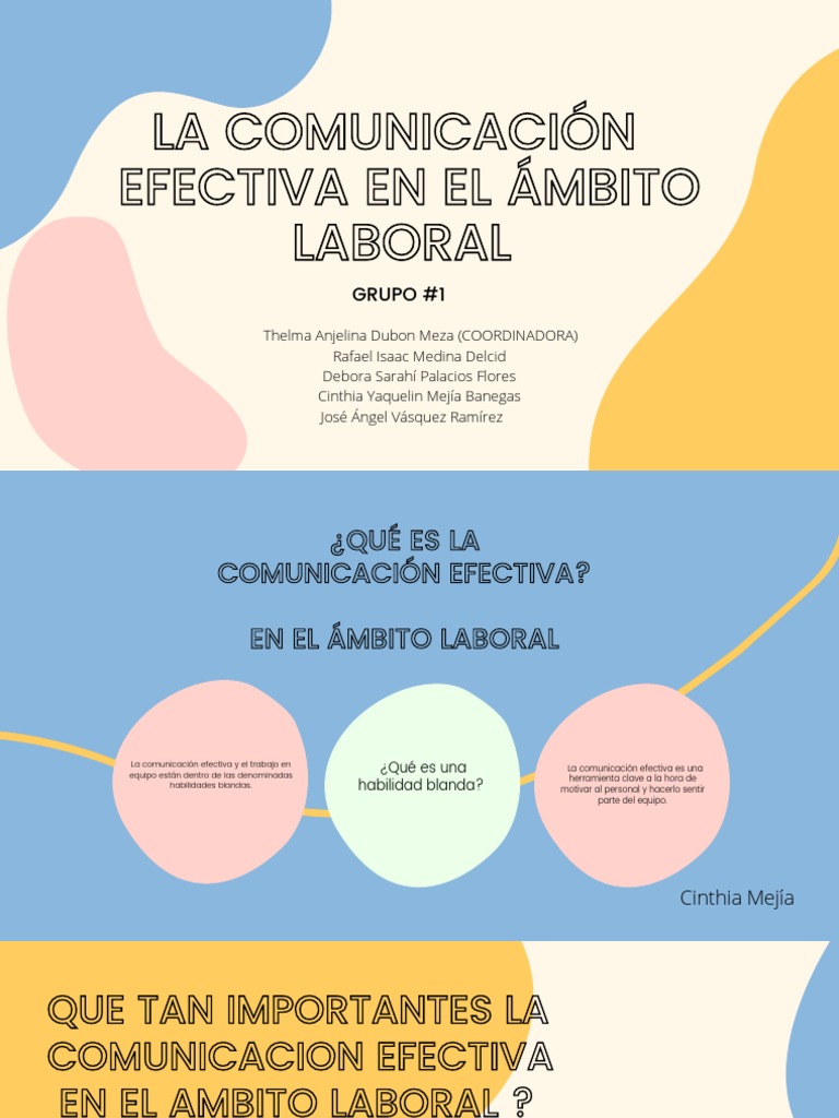 La Comunicación Efectiva en El Ámbito Laboral | PDF | Comunicación ...