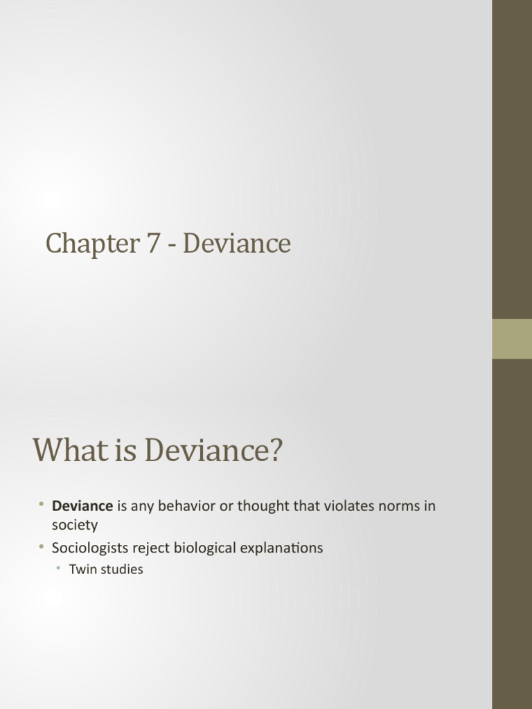 Understanding Deviance in Society | PDF | Deviance (Sociology) | Crime ...