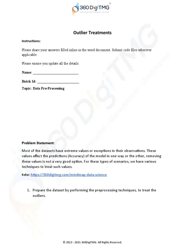 DataPreparation Outlier Treatment | PDF | Computer Programming | Computer Science