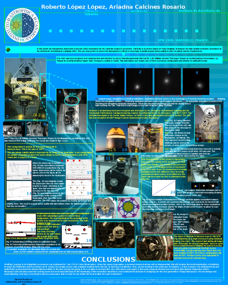 Spie2008 ADC Poster | PDF | Prism | Dispersion (Optics)