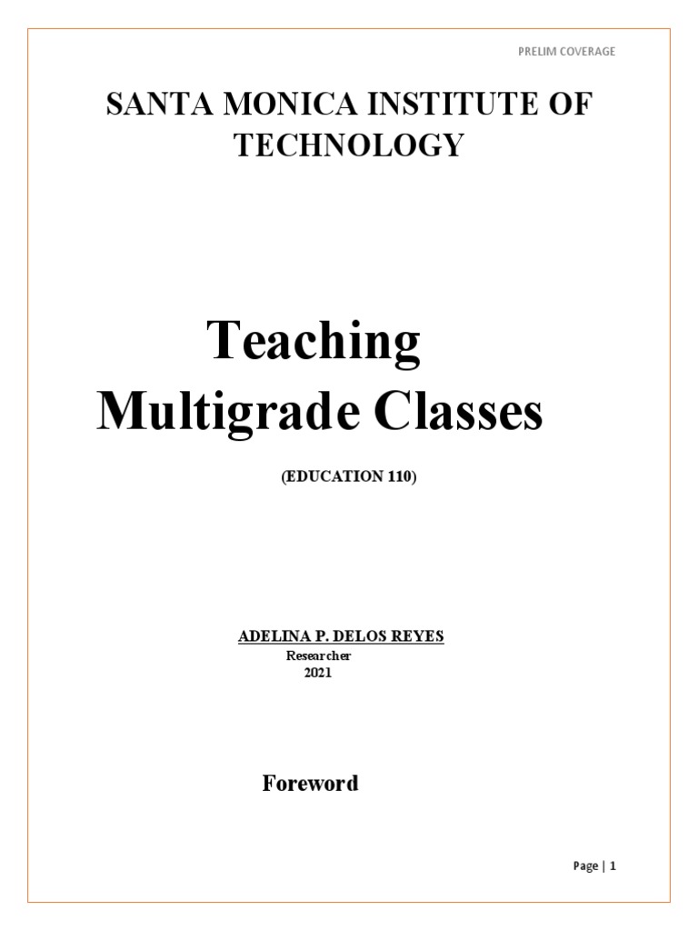 Educ 110 Prelim 2nd Sem | PDF | Teachers | Classroom