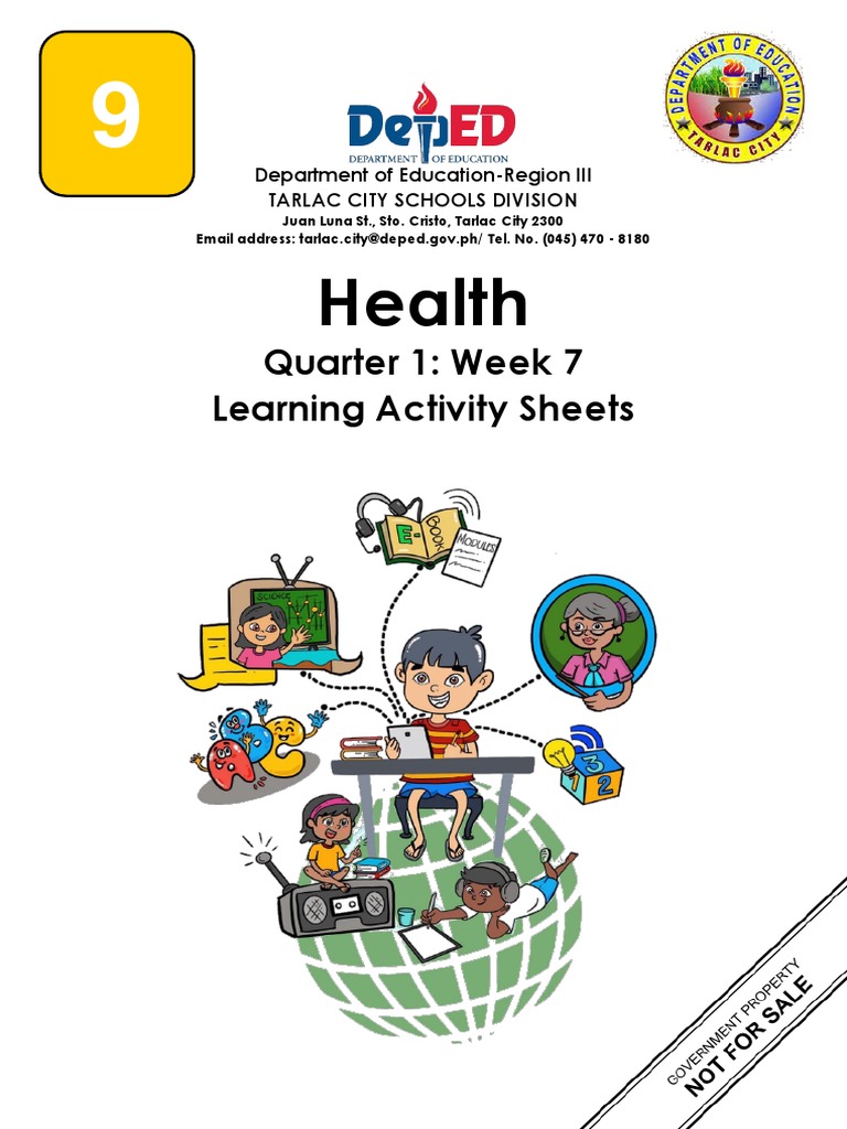 Health: Quarter 1: Week 7 Learning Activity Sheets | PDF | Pollution ...