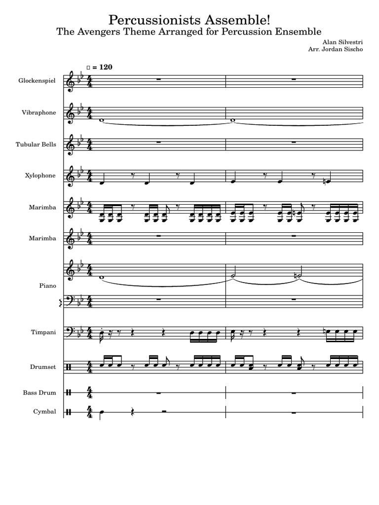 Percussionists Assemble!: The Avengers Theme Arranged For Percussion ...