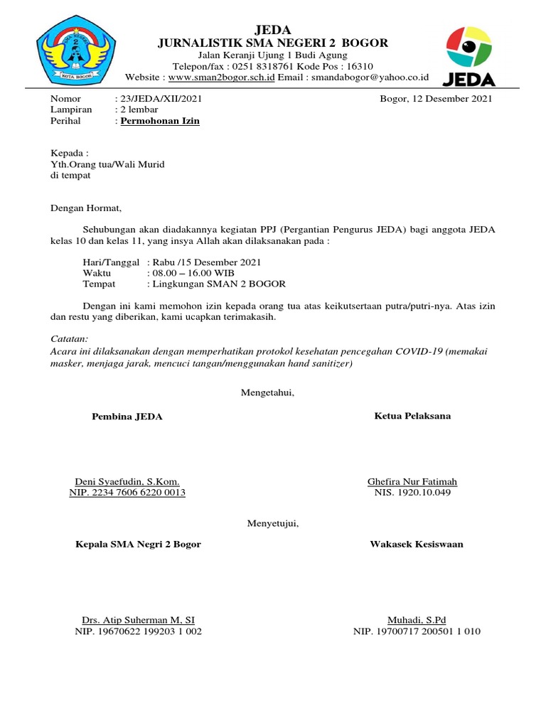 Surat Izin PPJ | PDF