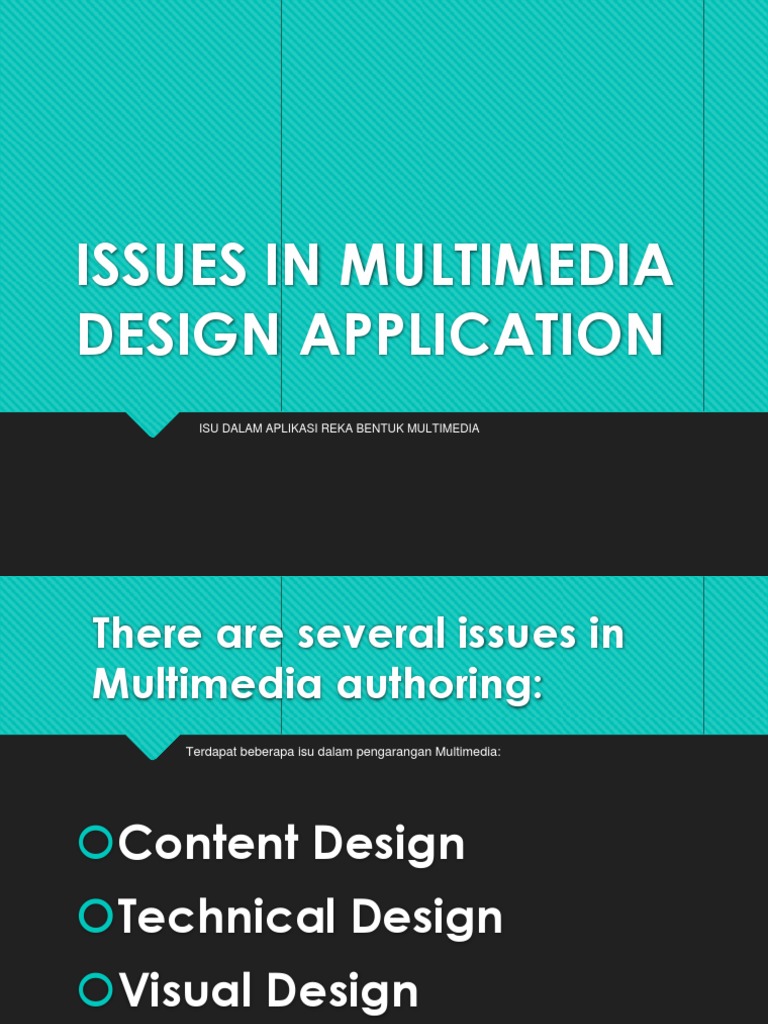 Topic 2 - Issues in Multimedia Design Application | PDF