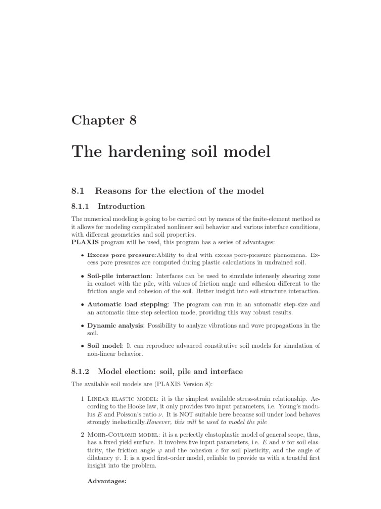The Hardening Soil Model | PDF | Yield (Engineering) | Elasticity (Physics)
