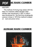 Alimak Raise Climber Method Overview | PDF | Rail Transport | Safety