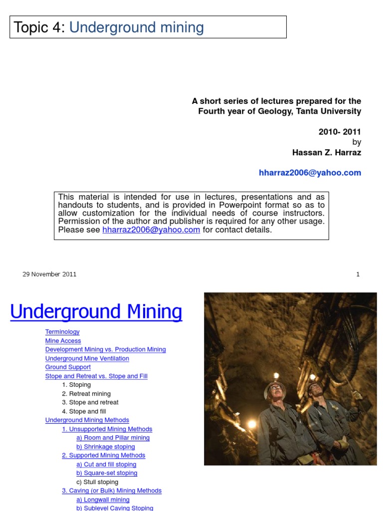 Metal Mining I | PDF | Mining | Natural Materials