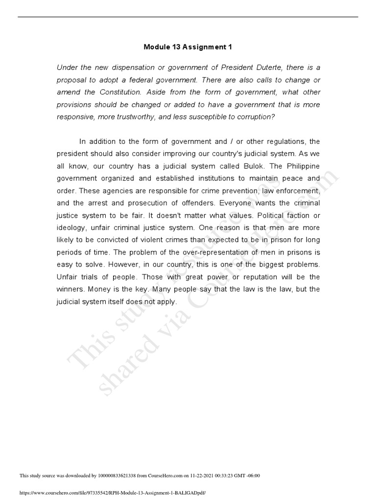 This Study Resource Was: Module 13 Assignment 1 | PDF | Crime ...