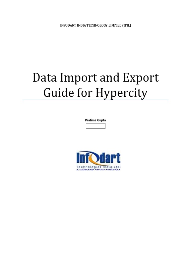 Data Import and Export | PDF | Point Of Sale | Computer File
