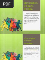 Sports Writing Types, Examples, and Tips For Better Reporting | PDF ...