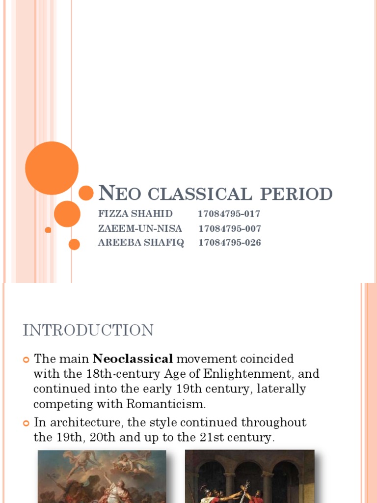 Neo Classical Period | PDF | Column | Architectural Design
