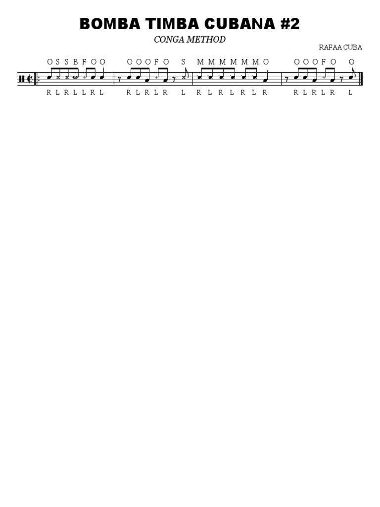 Patron Bomba Timba Cubana #2 | PDF