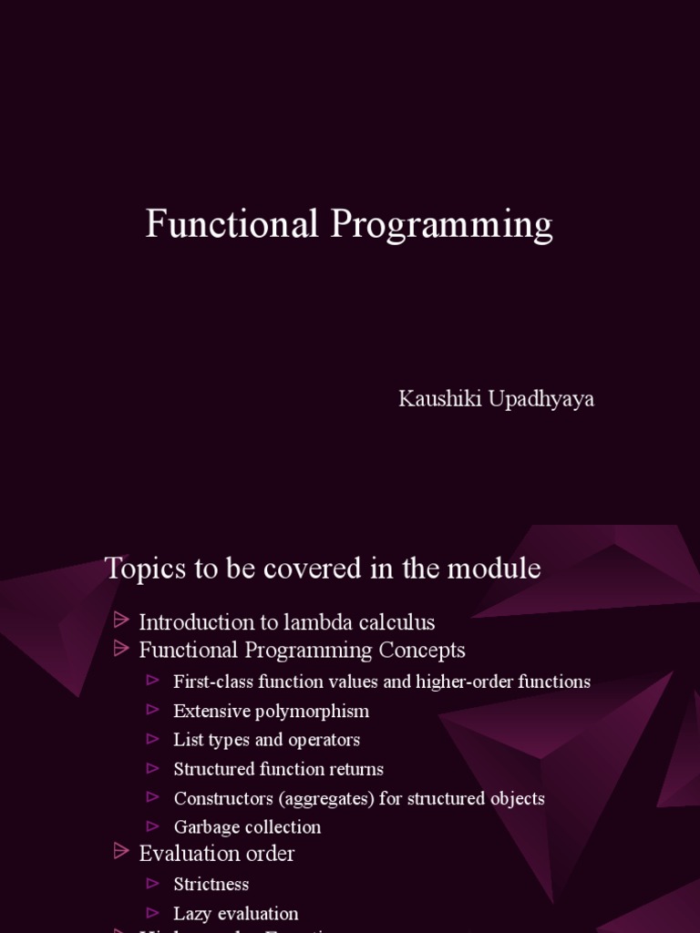 Functional Programming - Lambda Calculus | PDF | Functional Programming ... Functional Programming - Lambda Calculus | PDF | Functional Programming ...