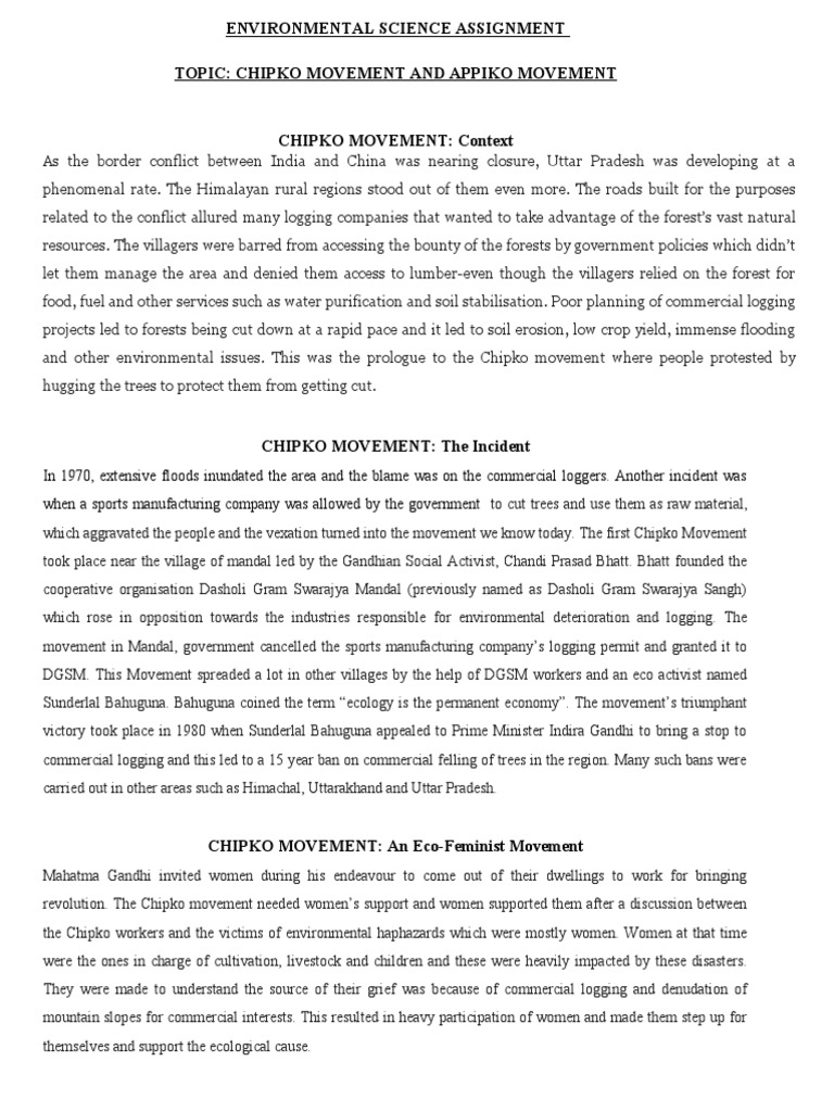 EVS Assignment | PDF | Environment | Nature