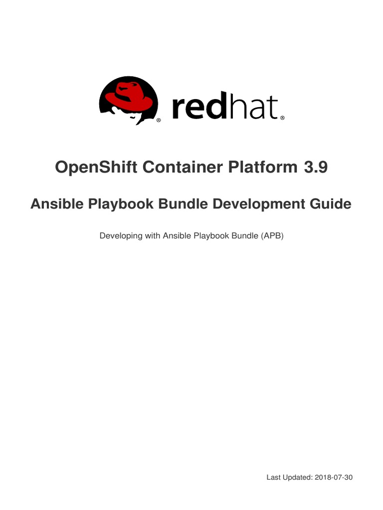 Ansible Playbook Bundle Development Guide | PDF | Creative Commons License | Red Hat