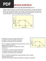 Class 9 Science Motion MCQs & Answers | PDF | Acceleration | Velocity